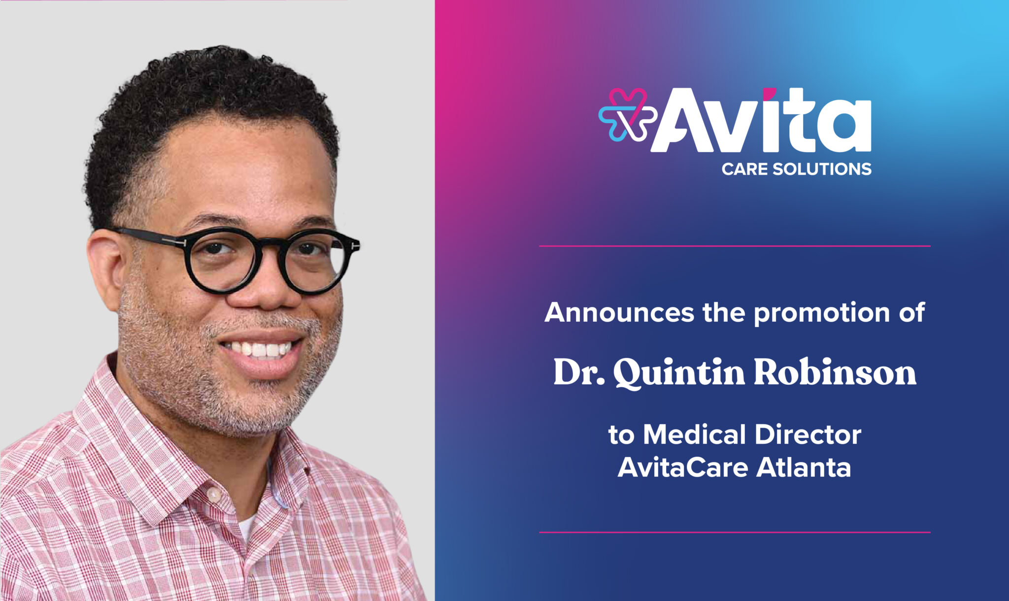 Avita Promotes Atlanta "Top Doc" Quintin R. Robinson, MD, AAHIVS, to ...